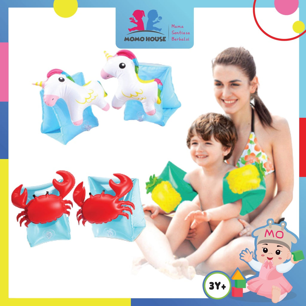 Inflatable Arm Float Arm Ring Kids Float Swimming Safety Pelampung Len ...