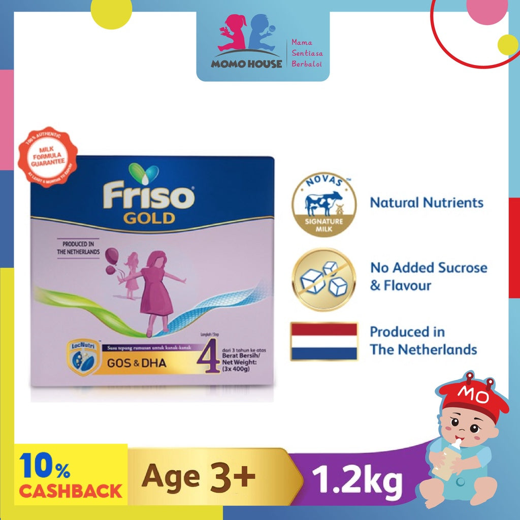 Friso Gold Step 4 Milk Formula 1.2kg – Momo House
